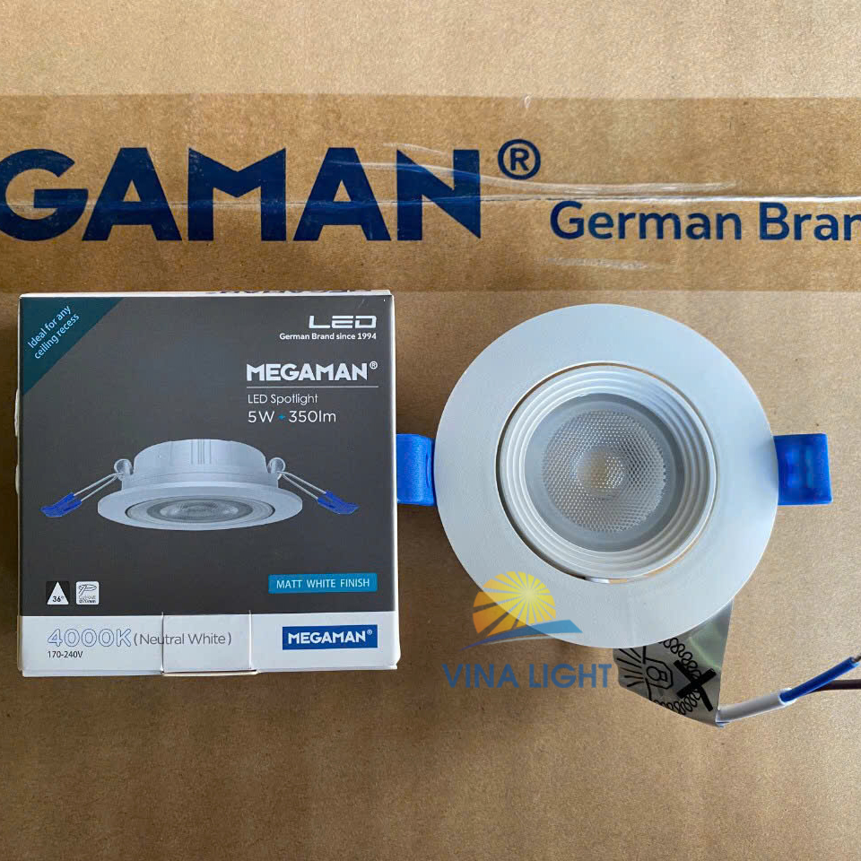 Đèn LED âm trần chiếu điểm 5W FDS72900 Megaman - Đèn LED Megaman